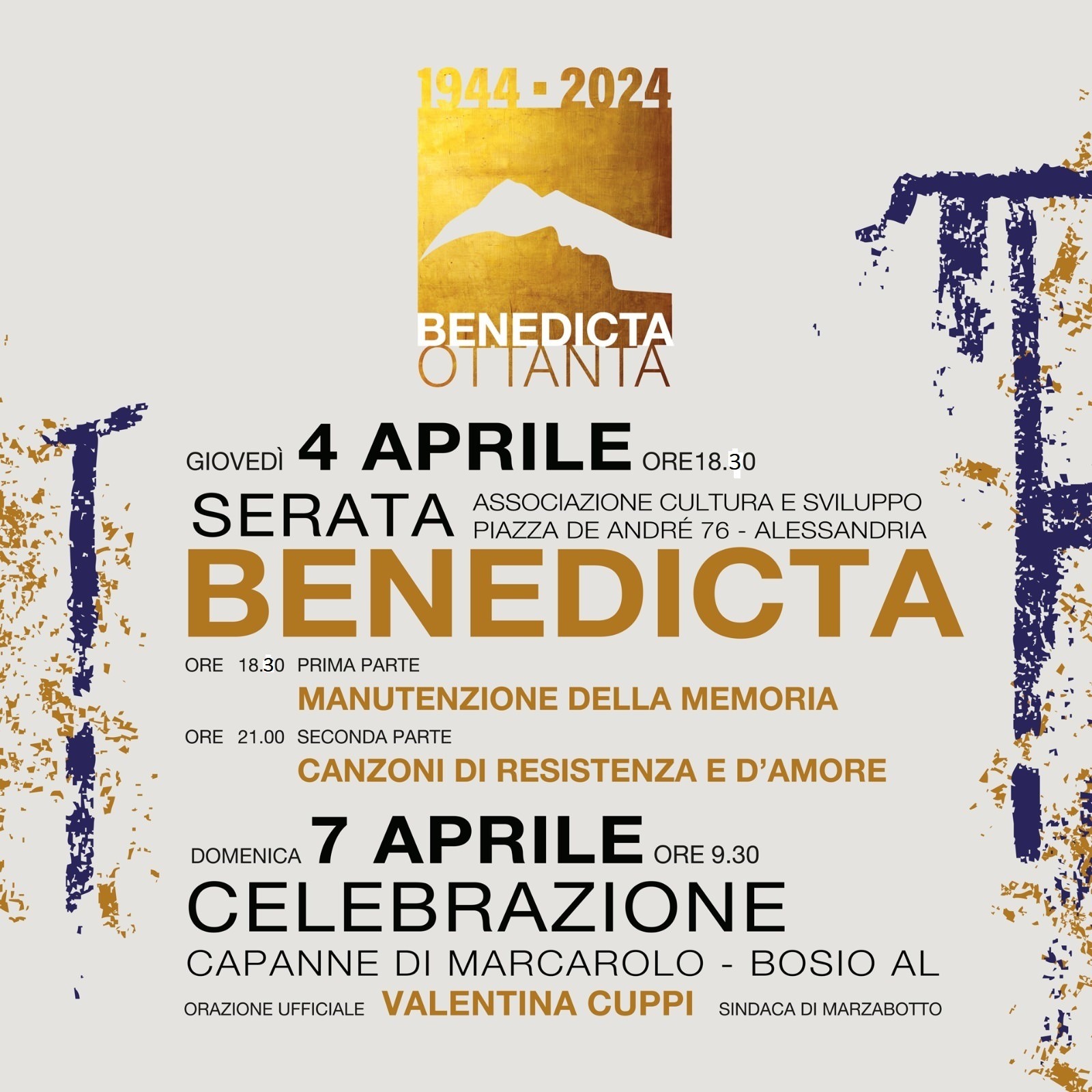 Commemorazione Strage della Benedicta e Serata Benedicta - Benedicta